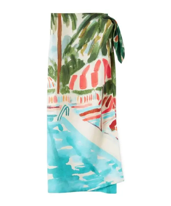 Loro Piana Corina Printed Midi Skirt - Multicolor