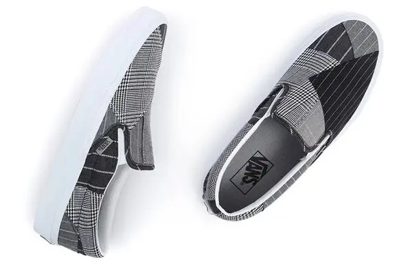 VANS Classic Slip-on Patchwork Sneakers - Gray/black