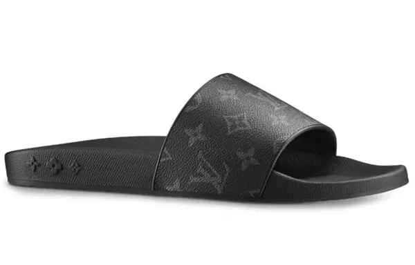 LOUIS VUITTON Waterfront Mules 'black Logo Monogram