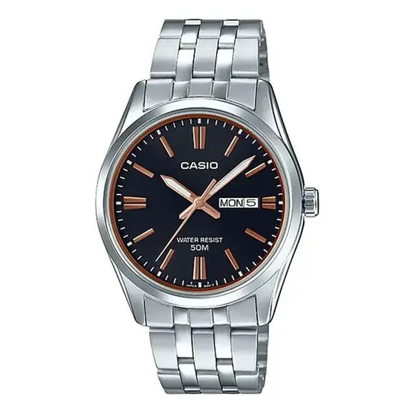 Casio Quartz Watch With Stainless Steel Strap - Default Color