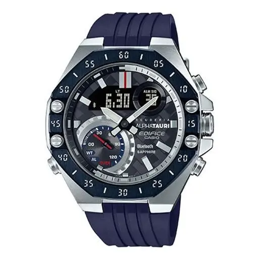 Casio Edifice Limited Edition Solar Powered Sapphire Crystal Analog/digital Combo Watch - Blue