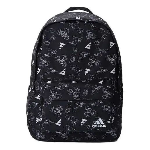 Adidas Classic All-over Print Backpack - Black