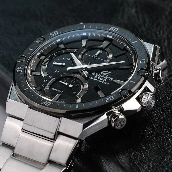 Casio Edifice Solar Powered Sapphire Crystal Analog Watch