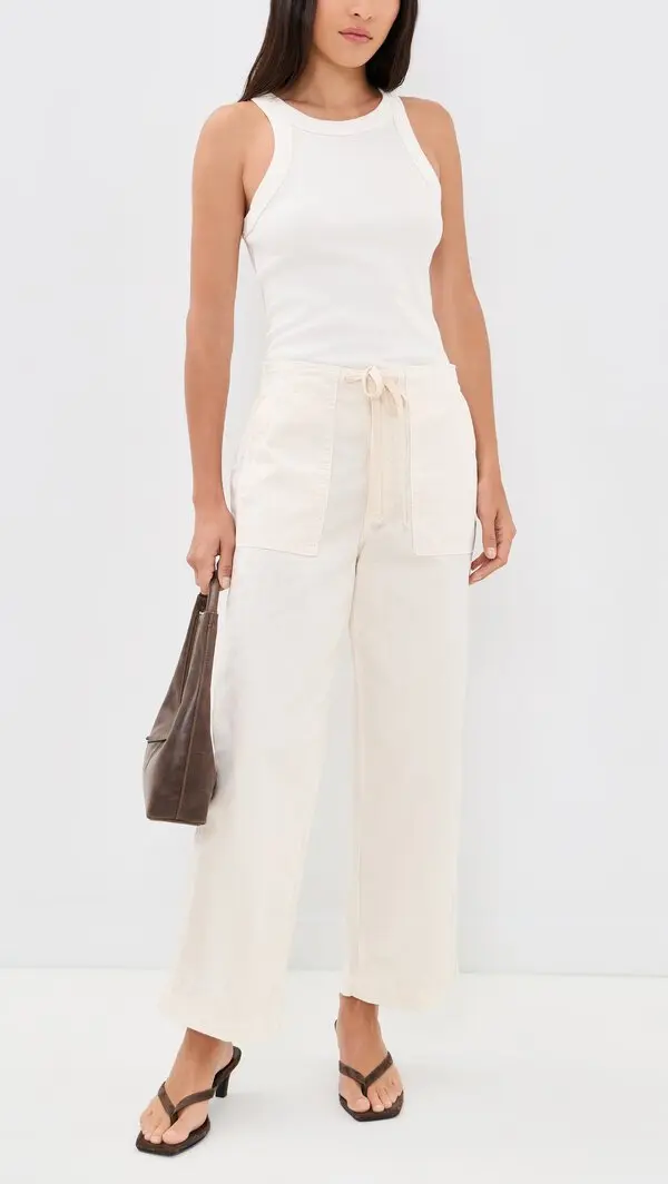 AMO Easy Drawstring Slouch Crop Trousers