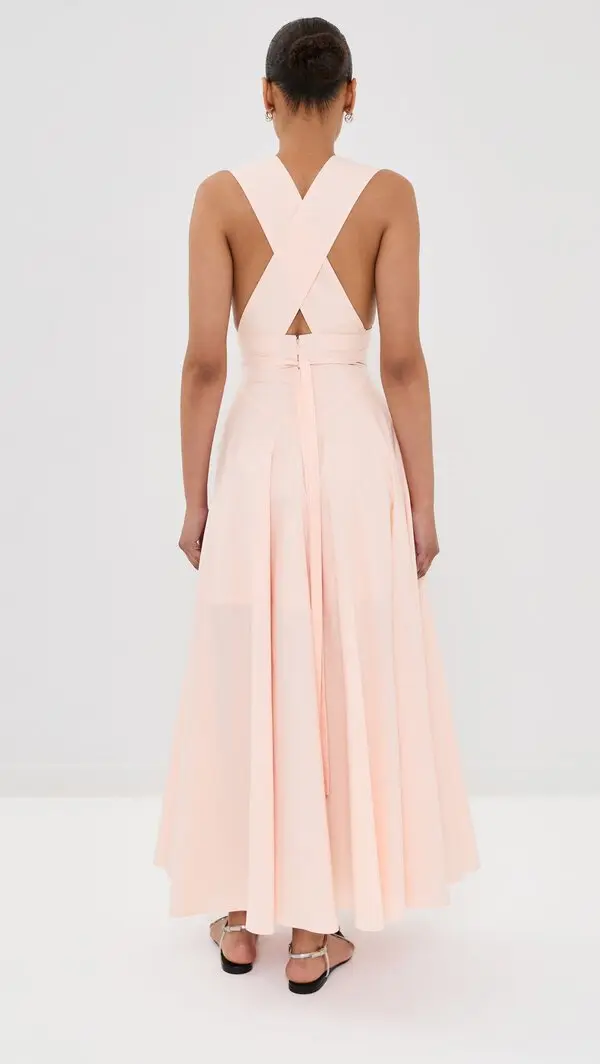 Another Tomorrow Cutout Circle Dress