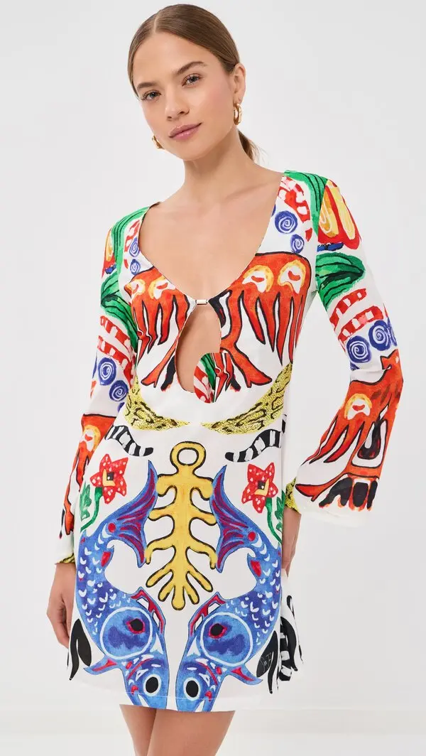 Stella Jean Totem Midi Dress