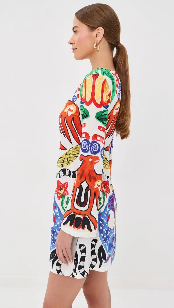 Stella Jean Totem Midi Dress