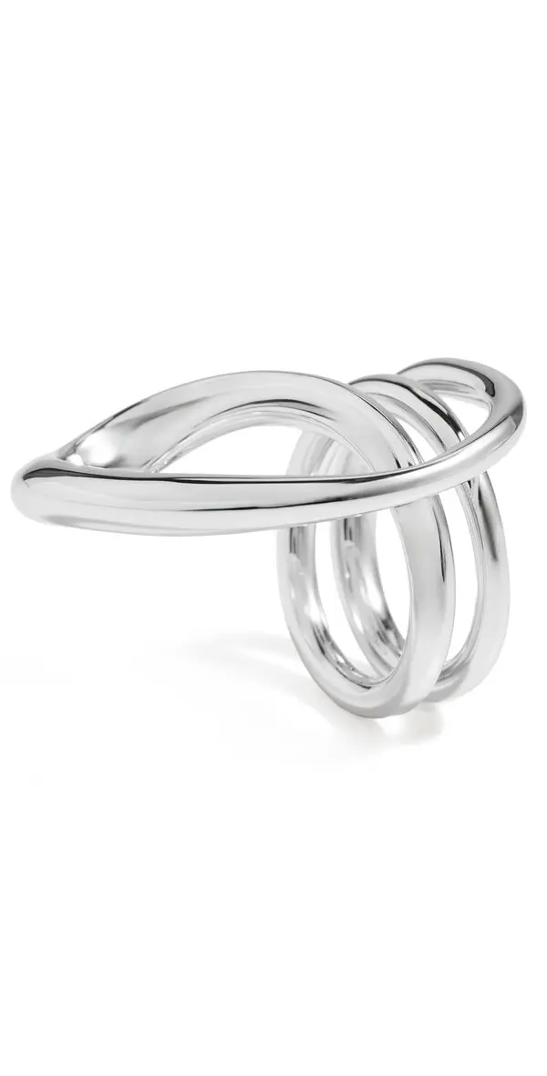 Charlotte Chesnais Round Trip Blow Ring - Silver