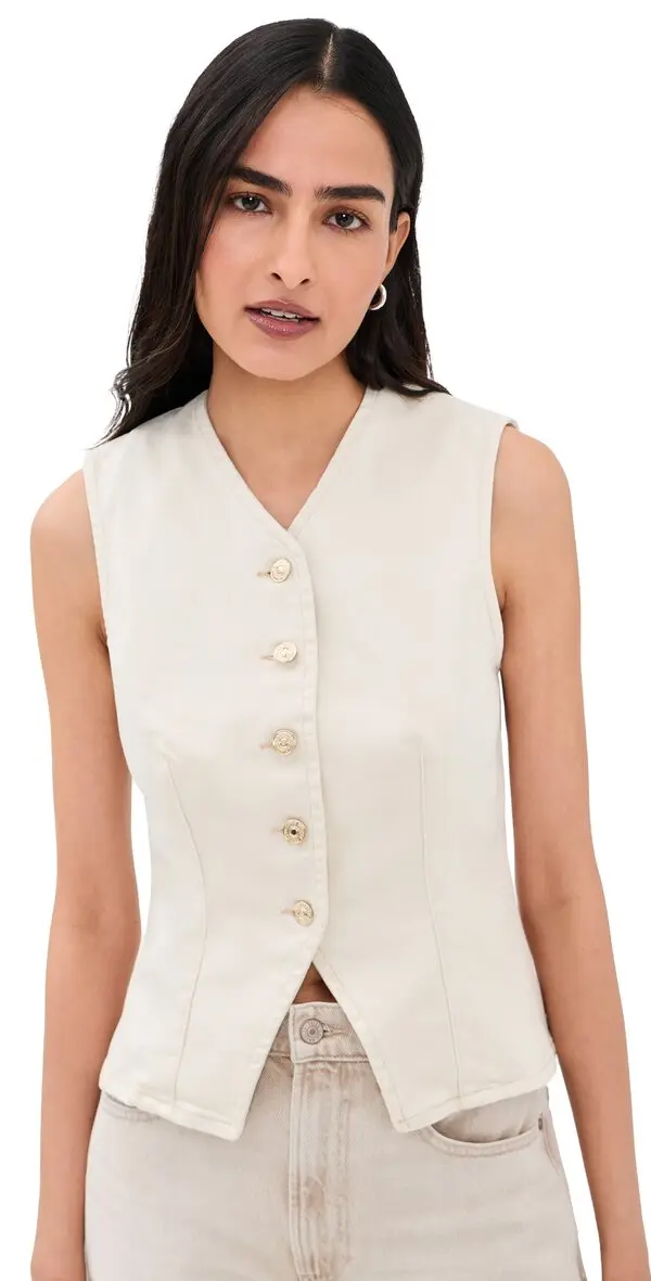 7 For All Mankind Lady Vest - Moondust