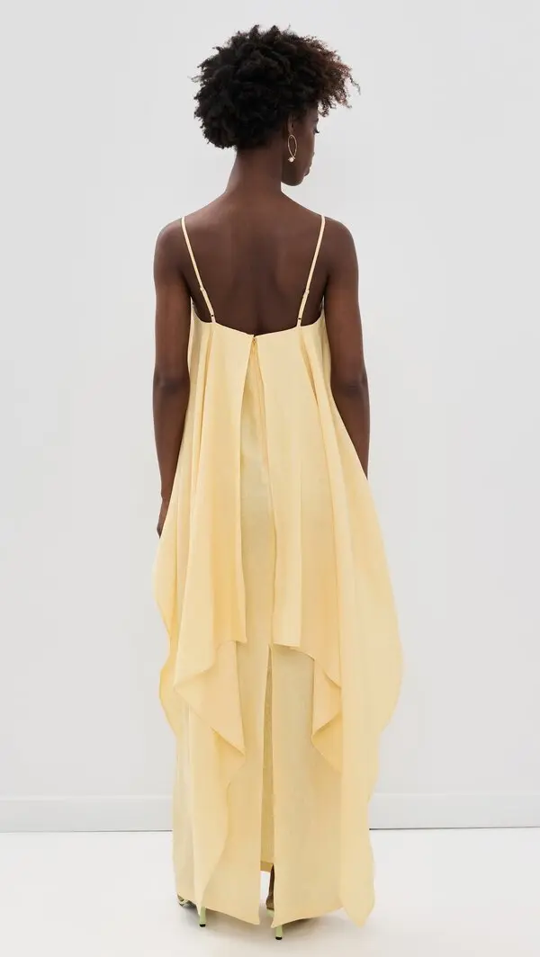 Staud Valencia Linen Maxi Dress