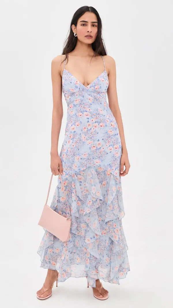 For Love & Lemons Elea Maxi Dress