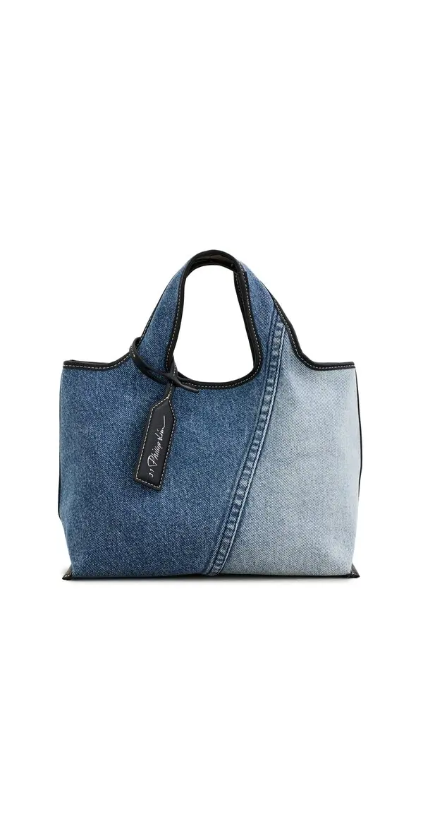 3.1 Phillip Lim Denim Mini Market Tote - Indigo