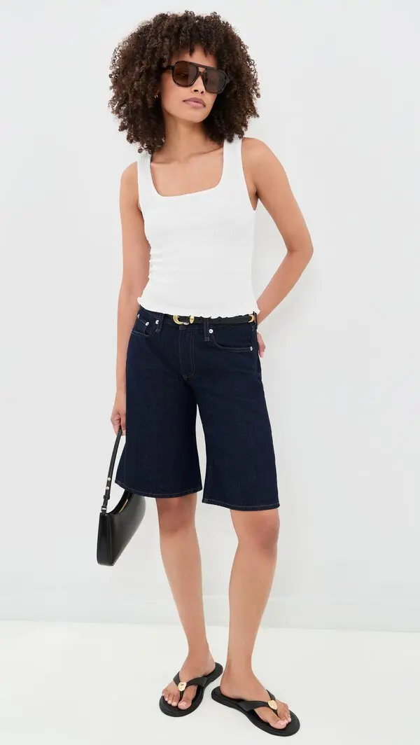 Madewell Scoop Neck Smocked Tank