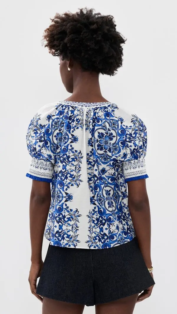 Alice + Olivia Thalia Button-down Blouse