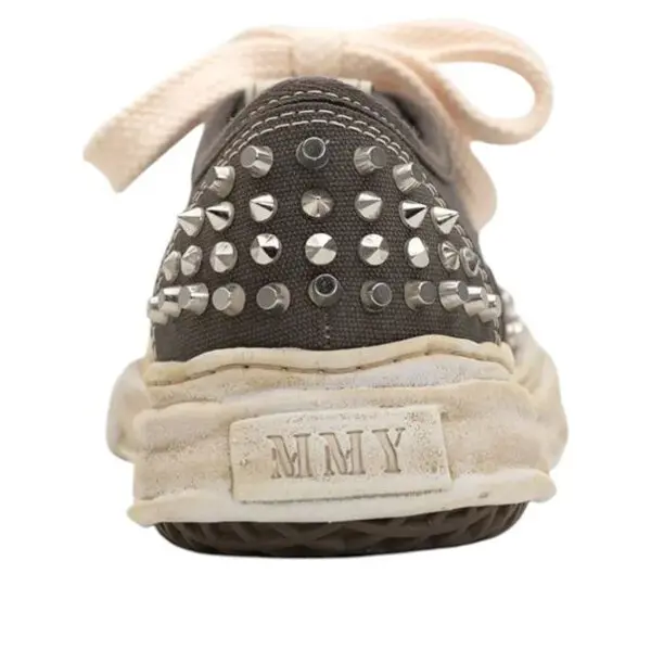 Mihara Yasuhiro Studded Canvas Low Top Sneakers