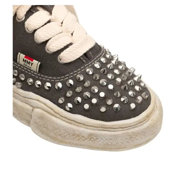 Mihara Yasuhiro Studded Canvas Low Top Sneakers