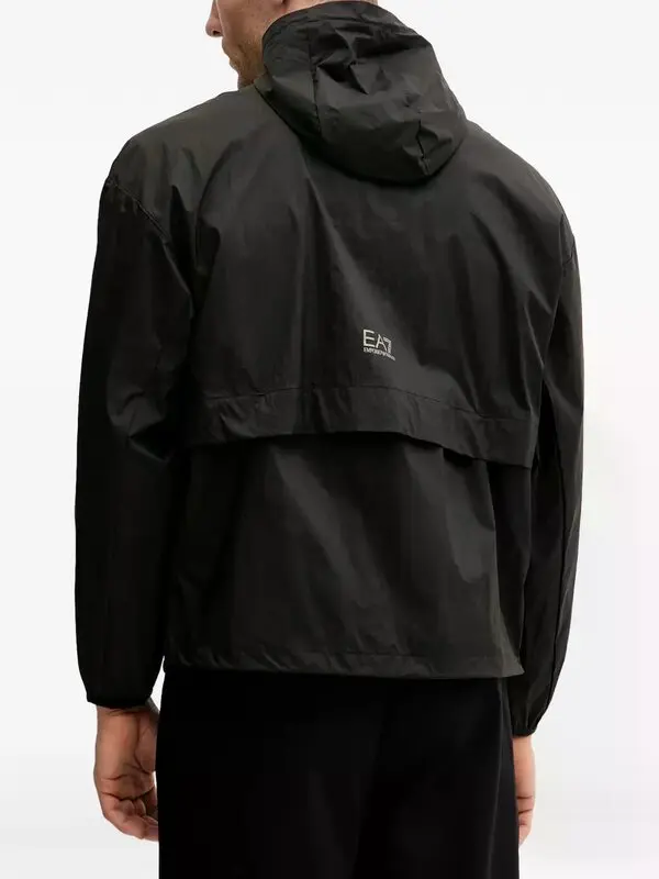 EA7 Logo-patch Hooded Windbreaker