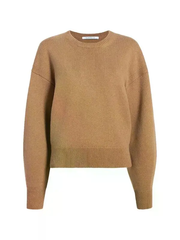 Another Tomorrow Darted Cashmere Sweater - Neutrals