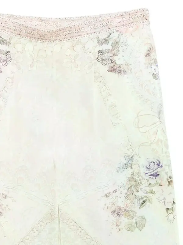 Camilla Floral Print Wide-leg Palazzo Pants