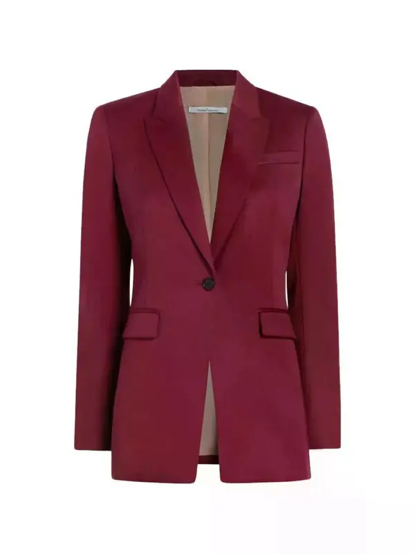 Another Tomorrow Single-button Peaked-lapel Blazer