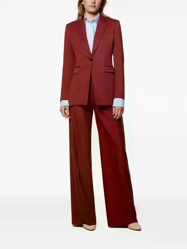 Another Tomorrow Single-button Peaked-lapel Blazer