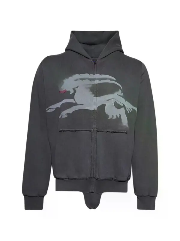 PROTOTYPES Sprayed-goat Zip-up Hoodie