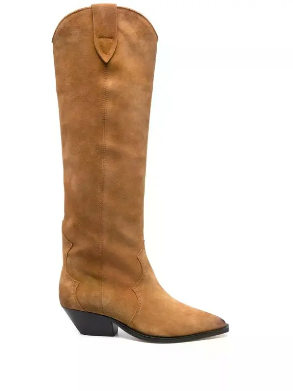 Isabel Marant Étoile Denvee Suede Knee-high Boots - Brown