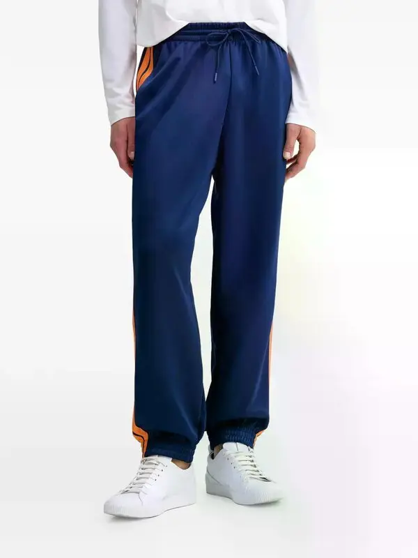 Adidas Stadium Logo-print Side-stripe Track Pants