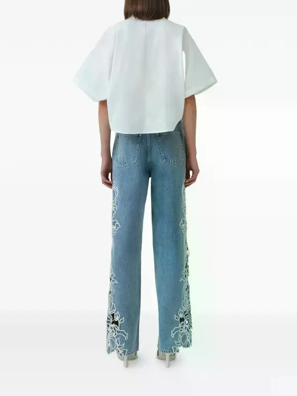 Simkhai Porter Embroidered Jeans