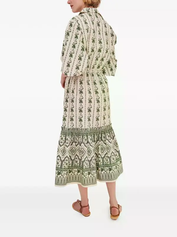 Cara Cara Hutton Floral-print Midi Dress