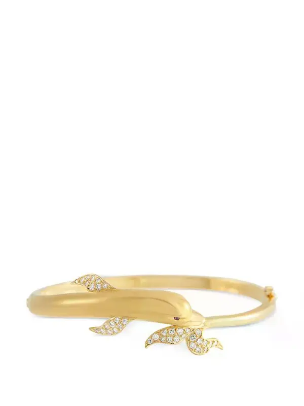 CARRERA Y CARRERA 18k Yellow Diamond Dolphin Bracelet - Gold