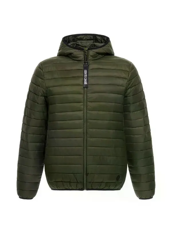 Roberto Cavalli Quilted Hooded Jacket