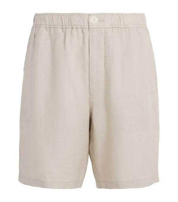 WAX LONDON Kurt Linen Shorts - Beige
