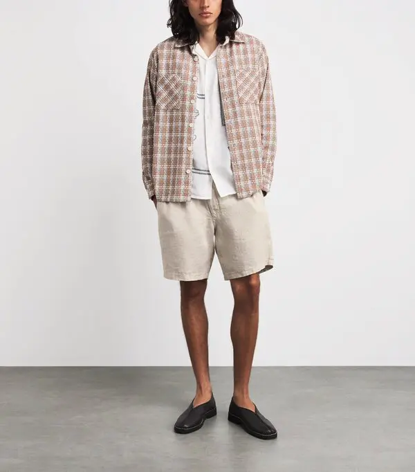 WAX LONDON Kurt Linen Shorts