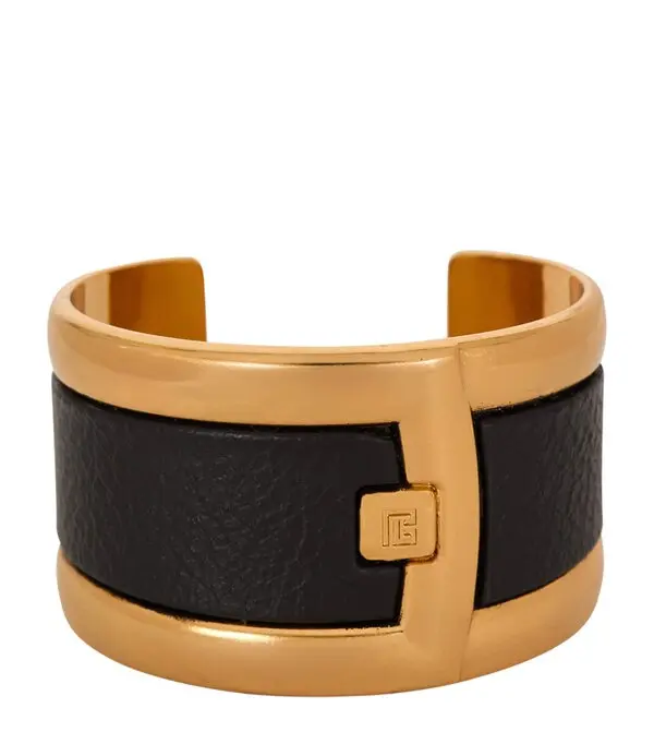 Balmain Gold-tone Anthem Bracelet - Black