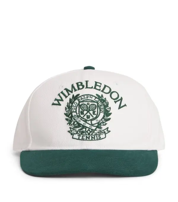 Rlx Ralph Lauren X Wimbledon Crest Baseball Cap - White