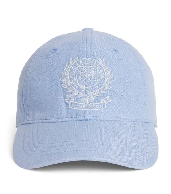 Polo Ralph Lauren X Wimbledon Linen Logo Cap - Blue