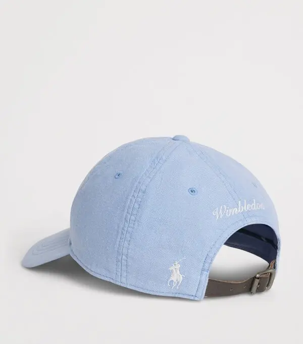 Polo Ralph Lauren Wimbledon Linen Logo Cap - Blue