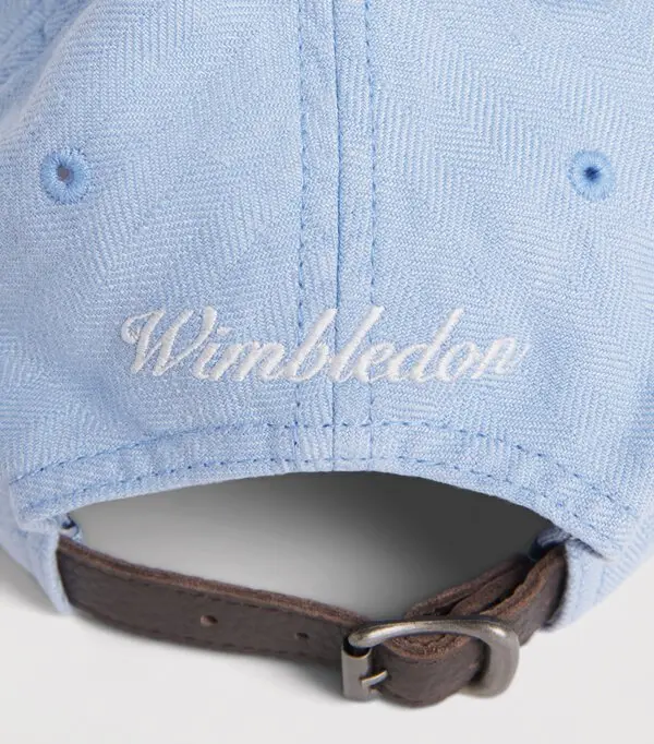 Polo Ralph Lauren Wimbledon Linen Logo Cap - Blue