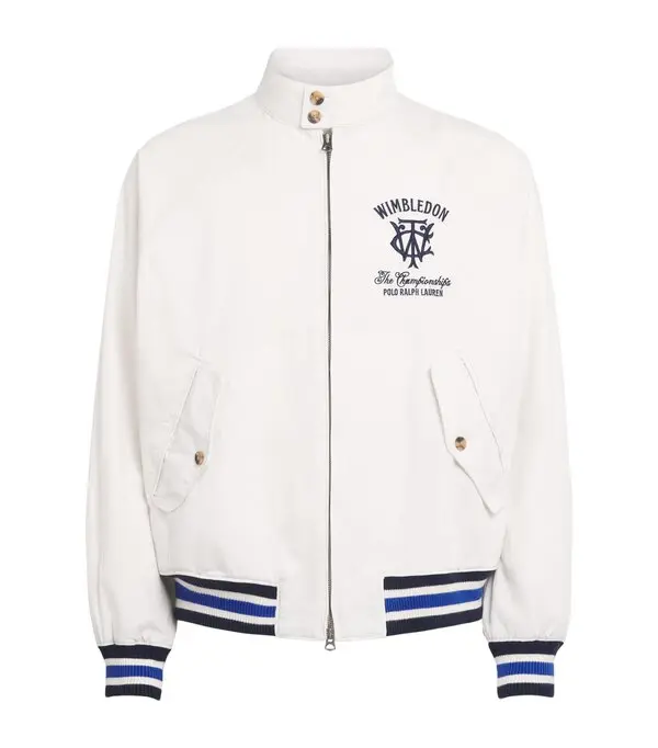 Rlx Ralph Lauren X Wimbledon Twill Windbreaker Jacket - White