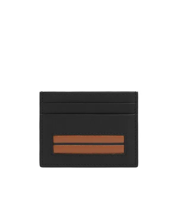 Zegna Leather Smooth Cardholder - Black
