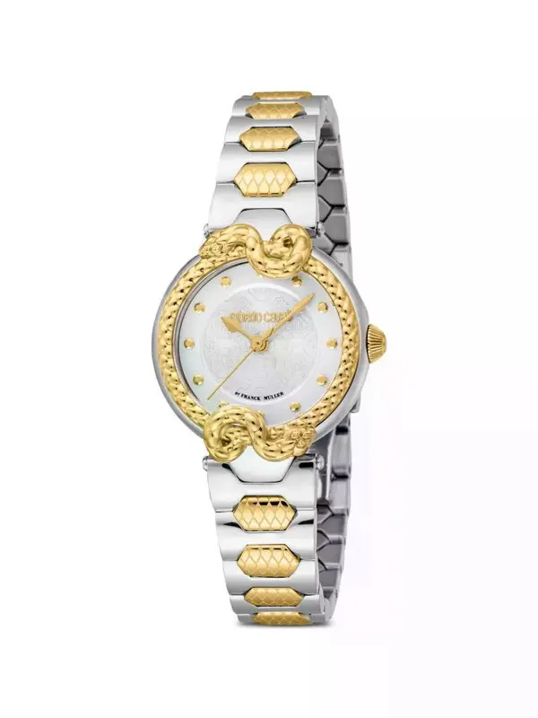 Roberto Cavalli By Frank Muller Snake Core 28mm Watch - Silver