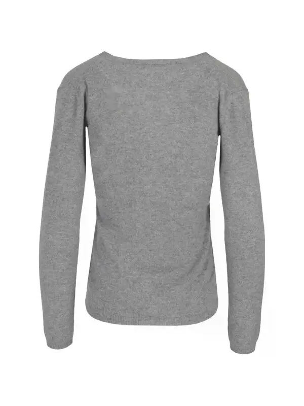 LA ROSE V-neck Cashmere Cardigan