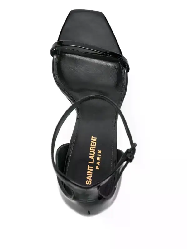 Saint Laurent Opyum 85mm Patent Leather Sandals