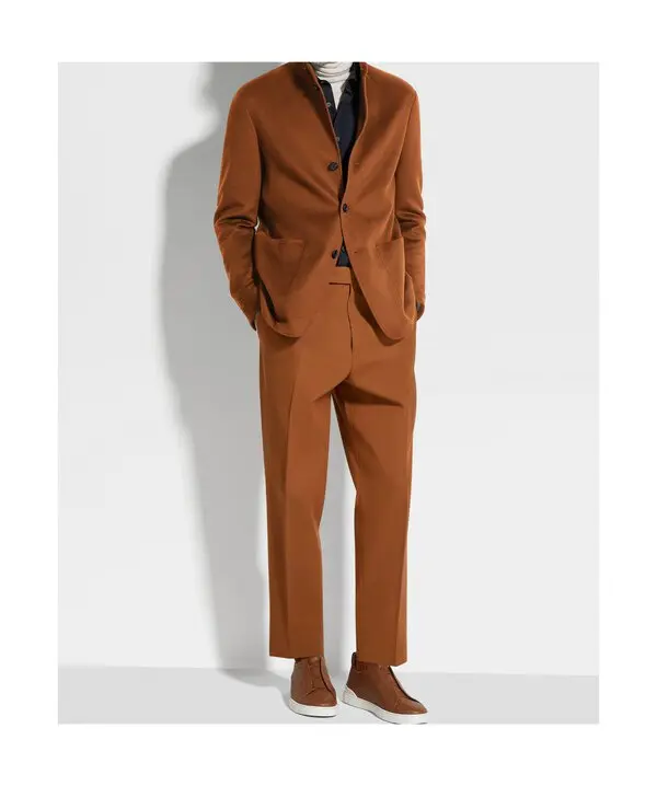 Zegna Fitted Chore Jacket With Leather Details