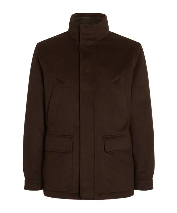 Zegna Cashmere High-neck Jacket