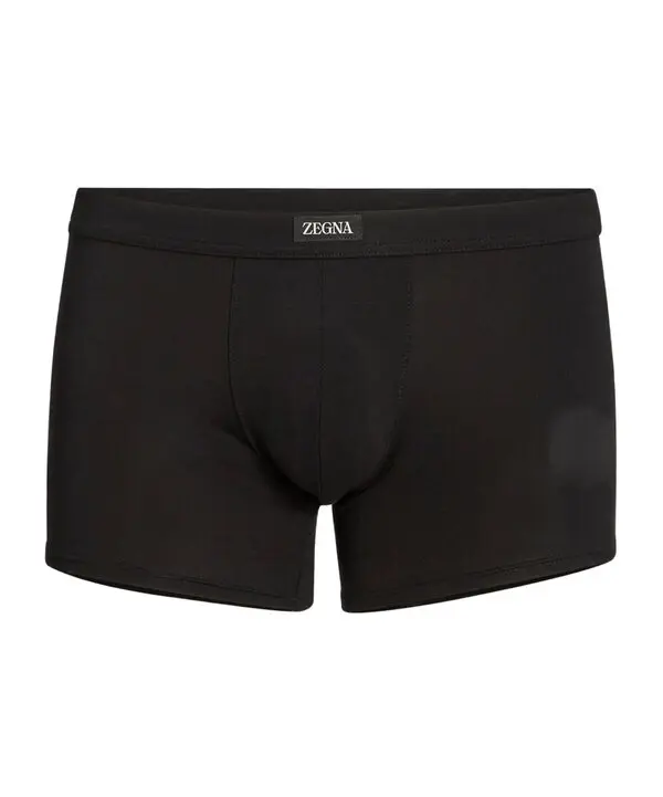 Zegna Logo Waist-side Panties - Black