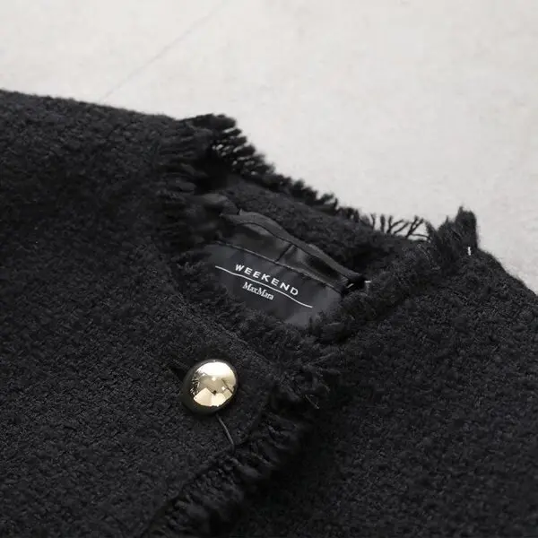 Max Mara Agami Cropped Jacket - Black