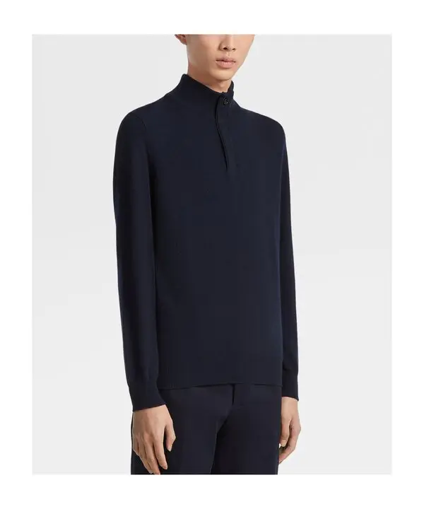 Zegna Zipper Turtleneck Sweater - No