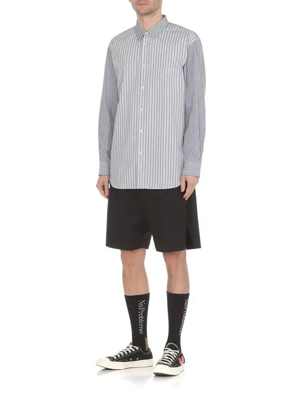 Comme Des Garçons Striped Button-up Shirt